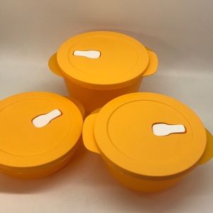 Tupperware | Kitchen | Tupperware Crystalware Set Of 3 | Poshmark